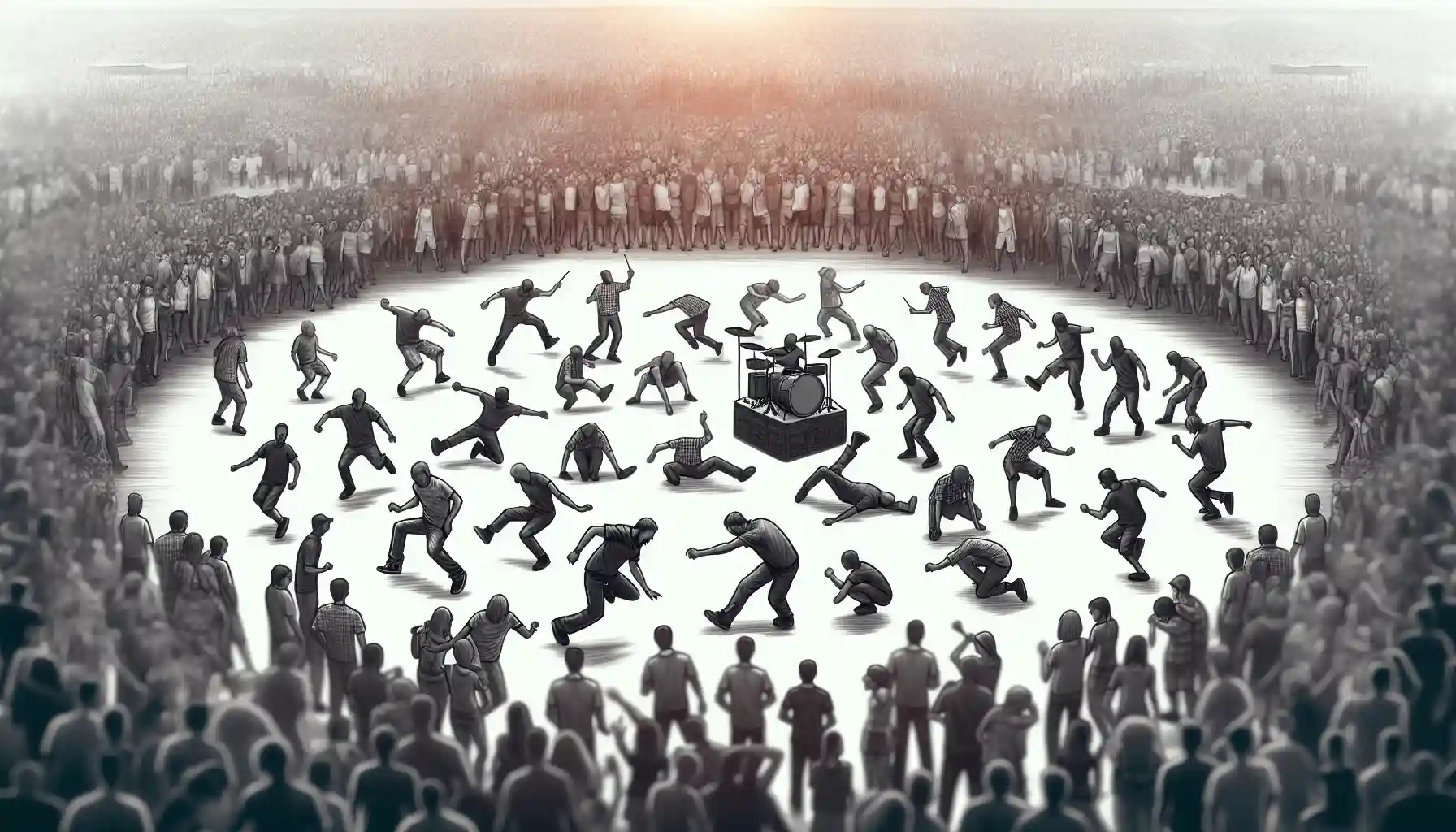 For festival beginners: What do “mosh” and “mosh pit” mean?